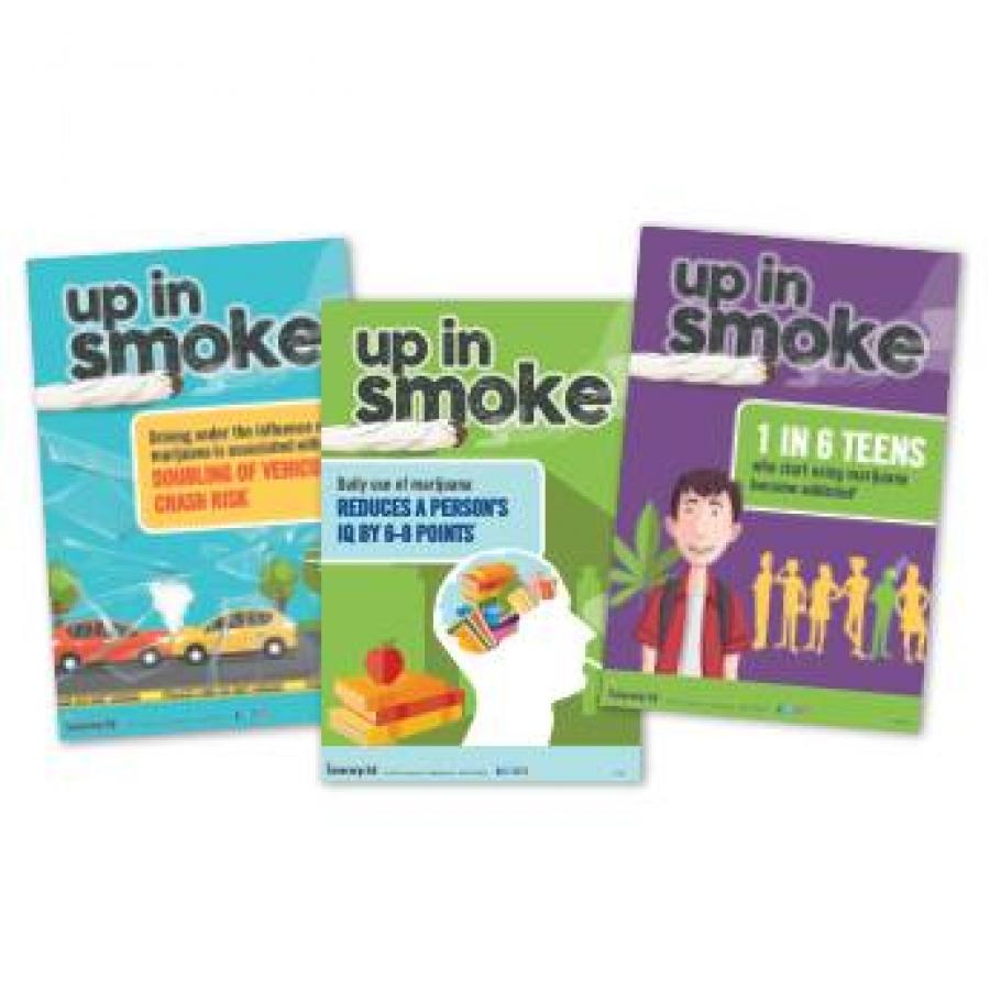 Marijuana "Up in Smoke" 3 Poster Pack | Drug Education Products